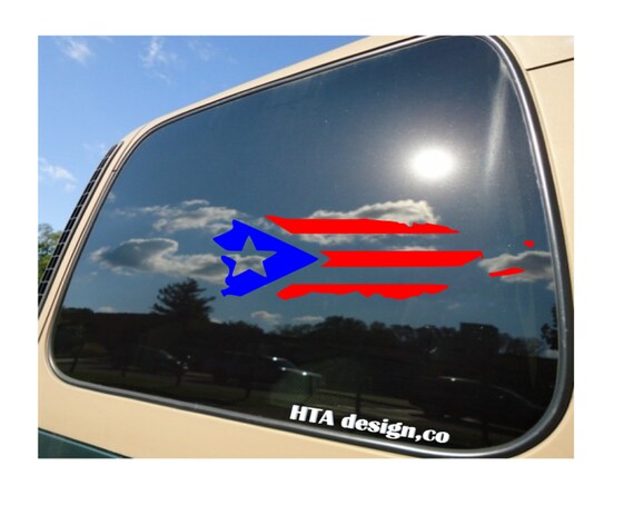 Decal for PUERTO RICO Flag in Country Vinyl Sticker Decal for - Etsy