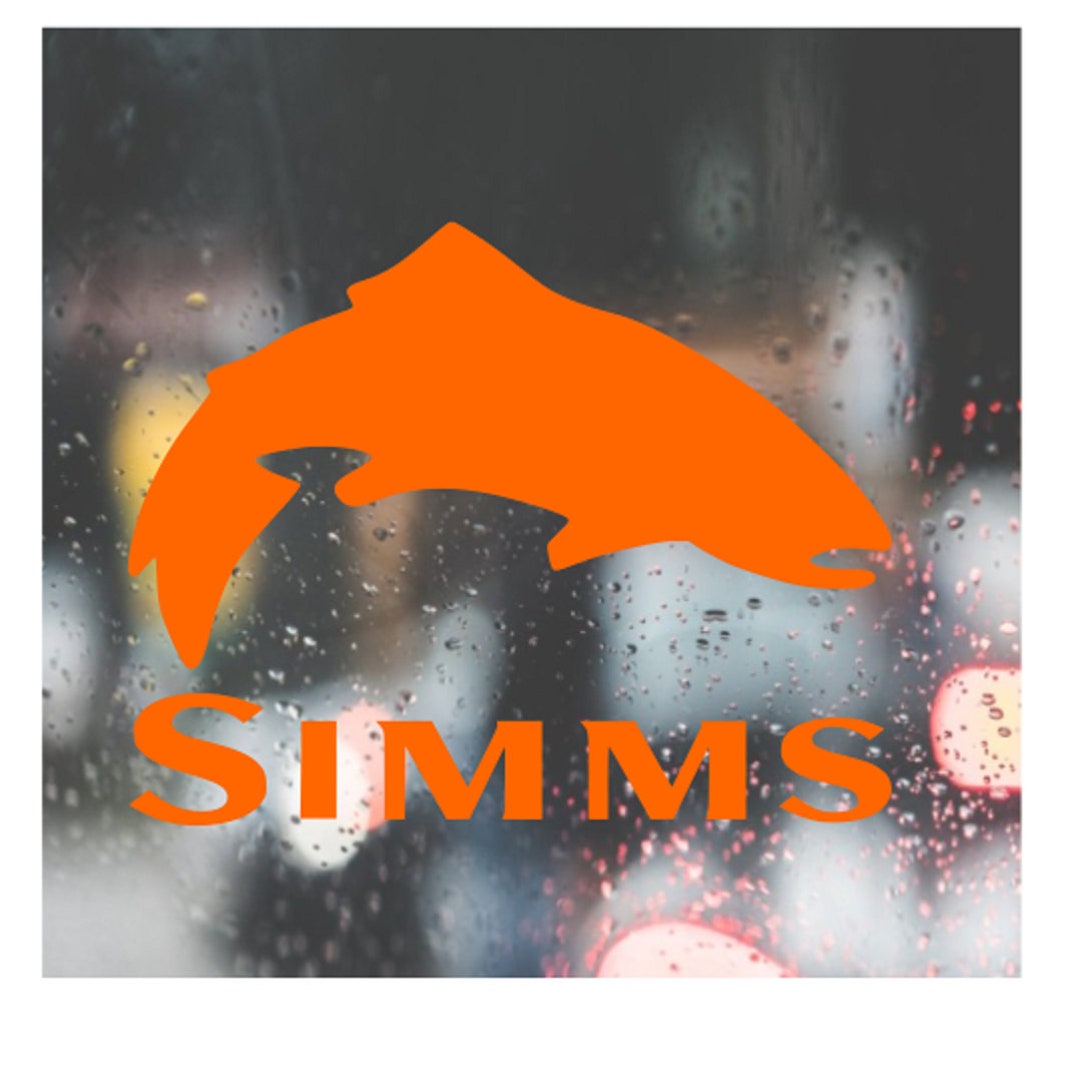 Custom Decal Simms Fishing # 2 / Vinyl Sticker Decal for Car, Truck ...