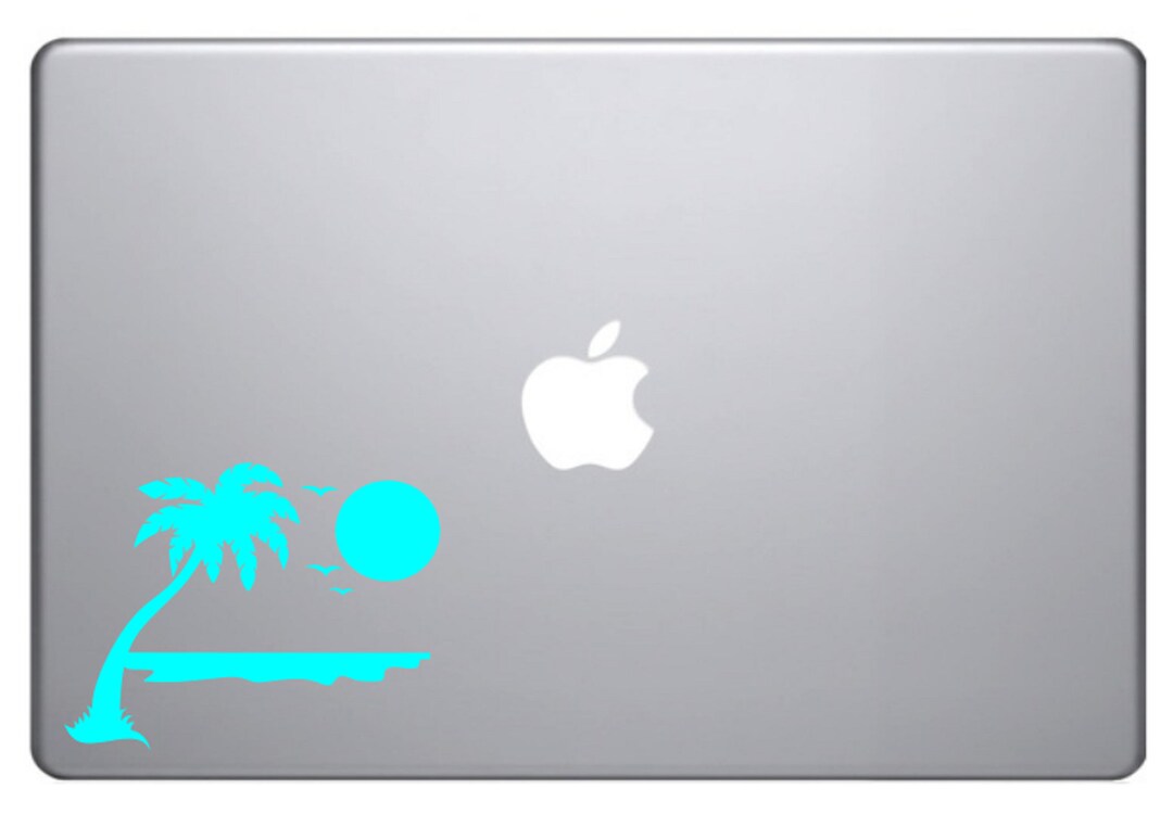 Palm Tree Sunset Vinyl Sticker, Island Car Decal - Etsy
