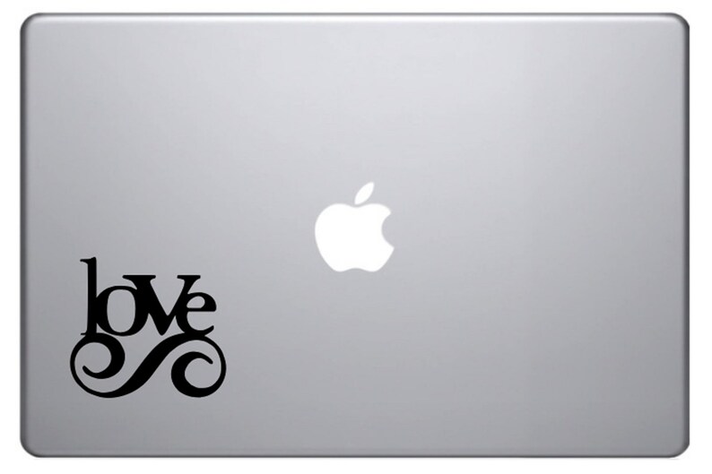 The Word Love on a Scroll Vinyl Sticker Decal for Car, Truck, Window ...
