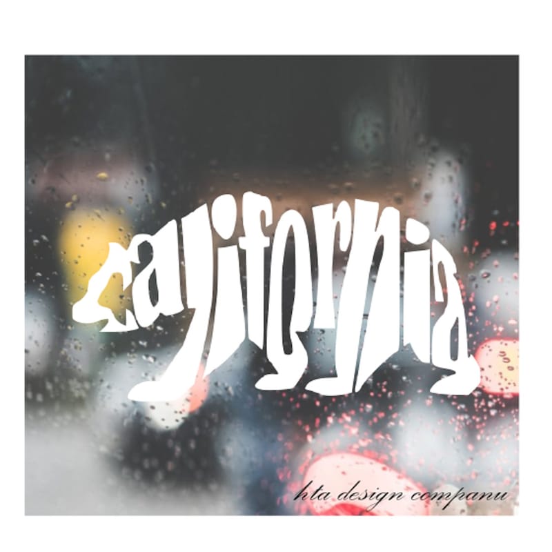 California Car Decal - Etsy