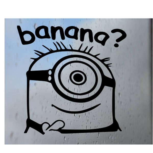 Minion Car Vinyl Decals - Etsy