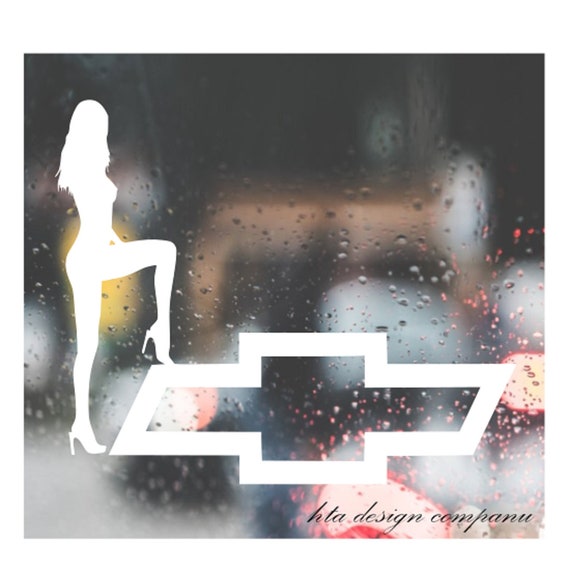 Decal for Chevy Bowtie Sexy Woman Vinyl Sticker Decal for Car - Etsy