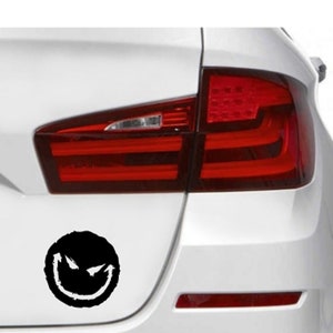 Custom Decal EVIL SMILEY FACE / Vinyl Sticker Decal for Car, Truck ...