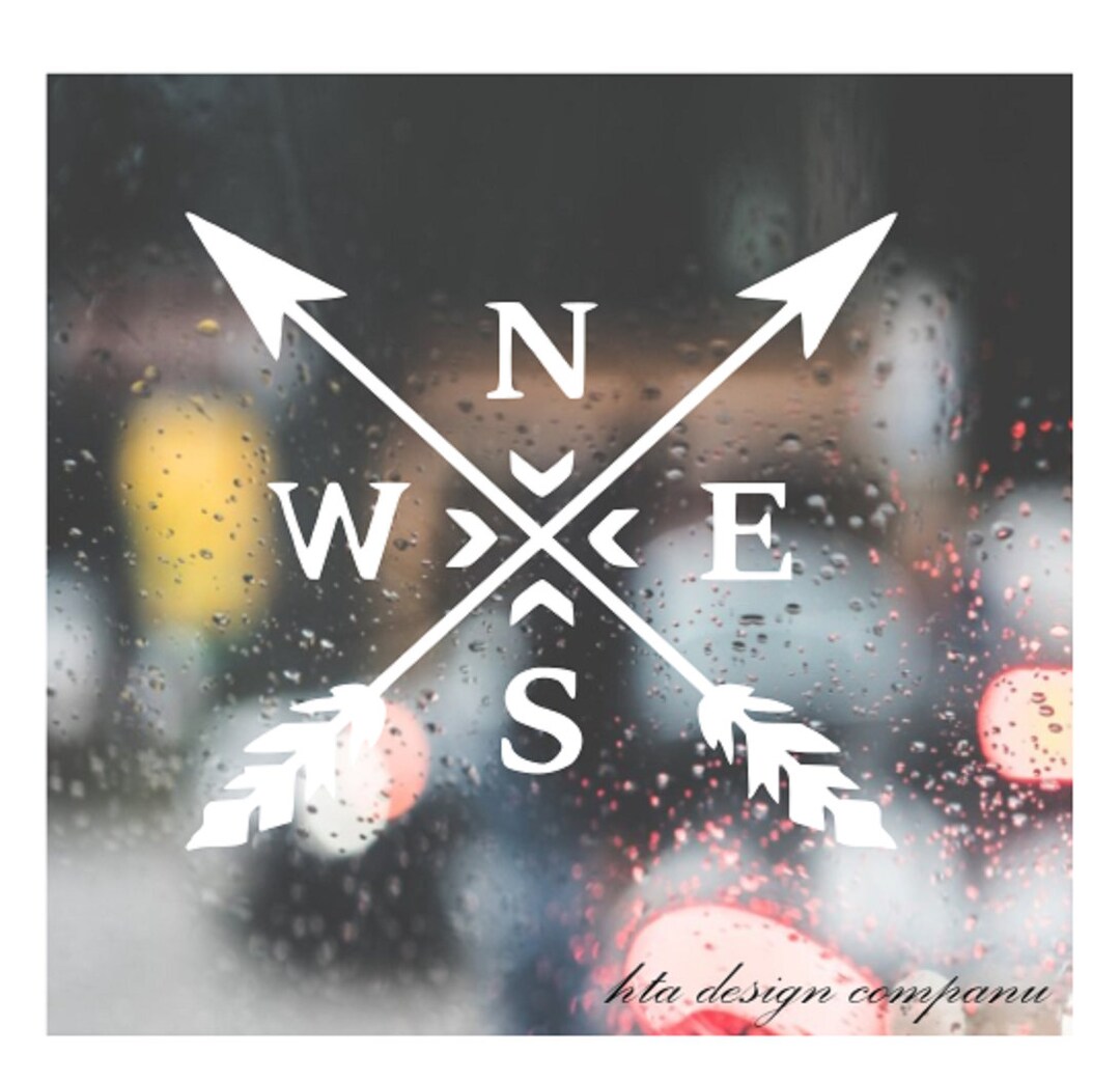 Decal for ARROWS COMPASS Vinyl Sticker Decal for Car, Truck, Window ...