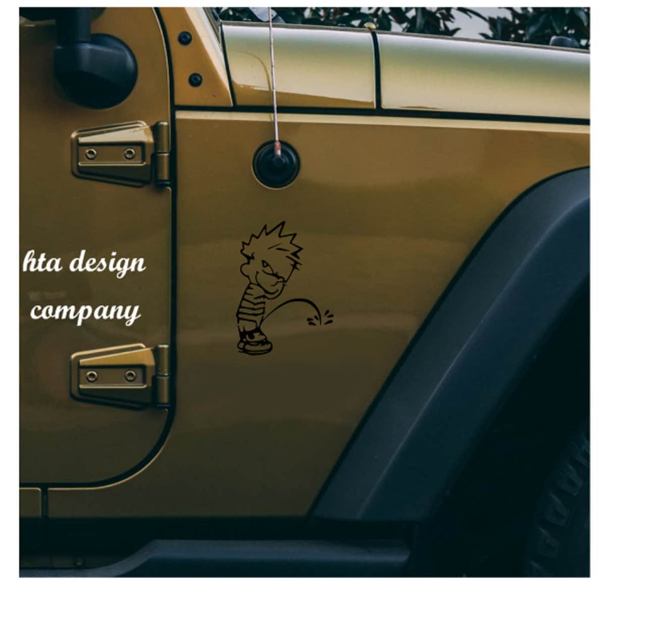 Decal for Bad Boy Calvin Peeing Funny Vinyl Sticker Decal for Car ...
