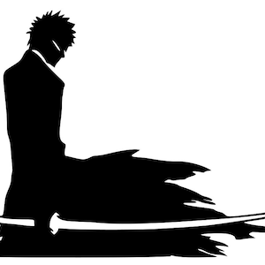 Bleach Ichigo Knife Vinyl Sticker Decal for Car, Truck, Window, Bumper ...