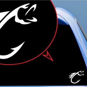 Fishing Hook Vinyl Sticker Decal for Car, Truck, Window, Bumper Decal ...