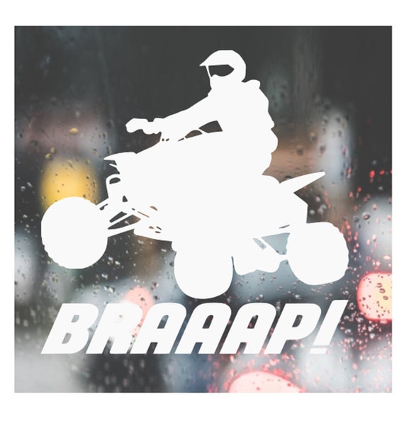 Custom Decal ATV Braaap Four Wheeler Quad Sport Race Vinyl - Etsy