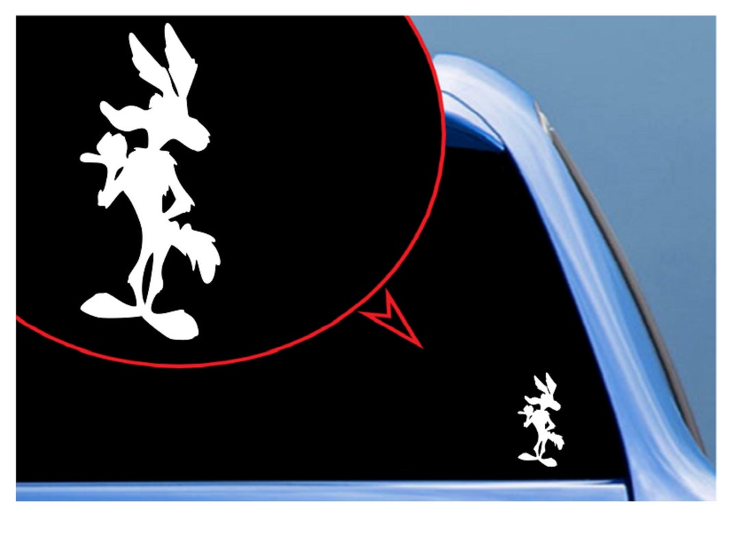 Wile E Coyote # 4 Vinyl Sticker Decal for Car, Truck, Window, Bumper ...