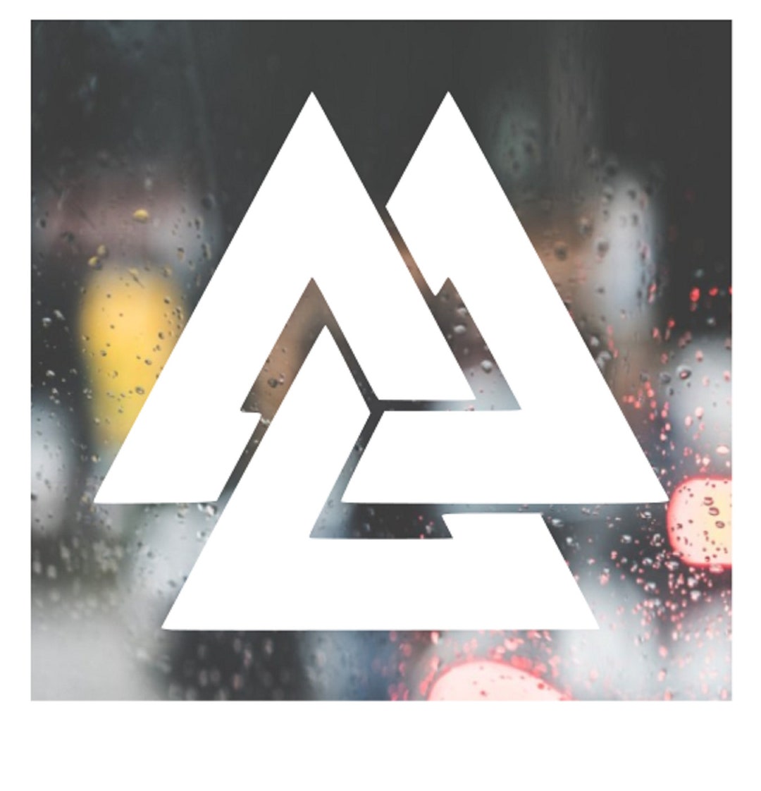 Custom Decal VALKNUT Odiv Norse GOD VIKING Symbol / Vinyl Sticker Decal ...