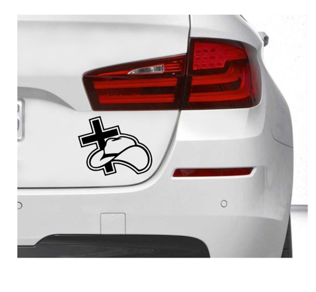 Custom Decal Christian Cowboy Western / Vinyl Sticker Decal for Car ...