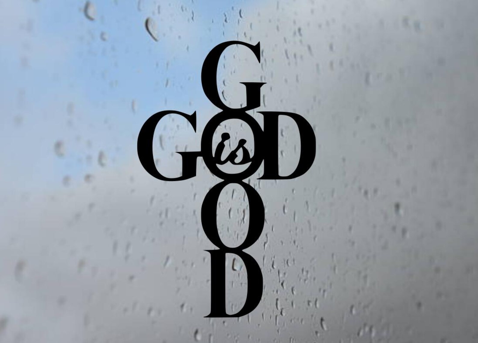 God is Good Cross Vinyl Sticker Decal for Car, Truck, Window, Bumper ...