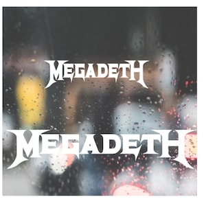 Custom Decal Megadeth / Vinyl Sticker Decal for Car, Truck, Window ...