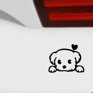 Cute Dog Heart Vinyl Decal, Car, Laptop, Home Decor - Etsy