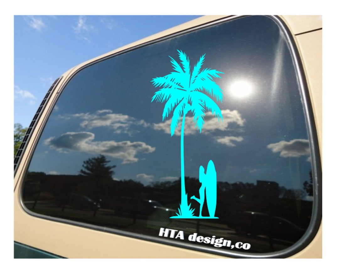 Decal for Beach Girl Vinyl Sticker Decal for Car, Truck, Window, Bumper ...