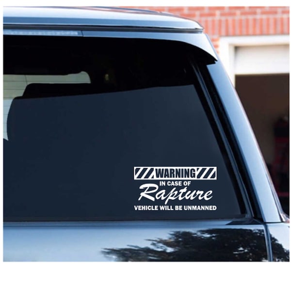 Rapture Car Decal - Etsy