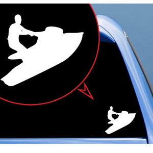 Wave Runner Jetski Vinyl Sticker Decal for Car, Truck, Window, Bumper ...