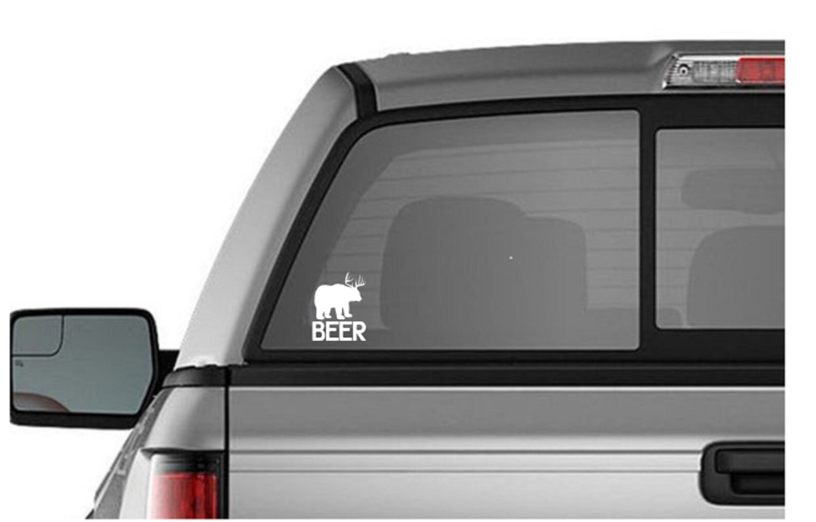 Bear With Antlers Vinyl Decal Sticker for Car, Laptop - Etsy