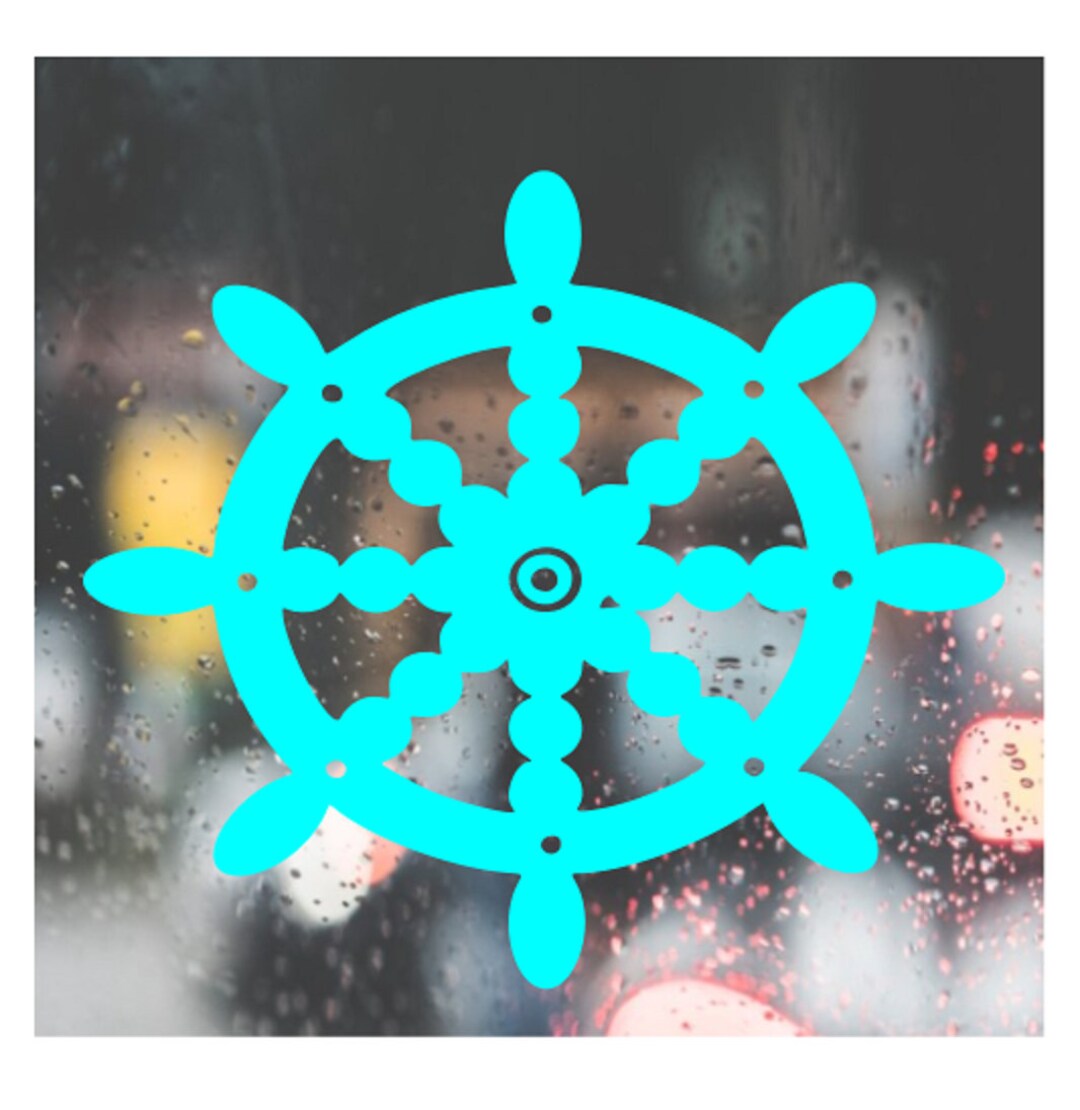 Custom Decal Ship Wheel / Vinyl Sticker Decal for Car, Truck, Window ...