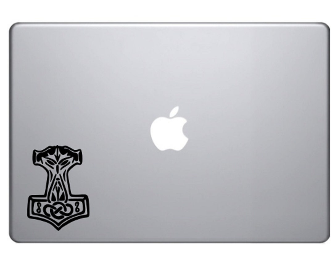 Viking Thor Hammer Decal, Water Resistant Vinyl Sticker - Etsy