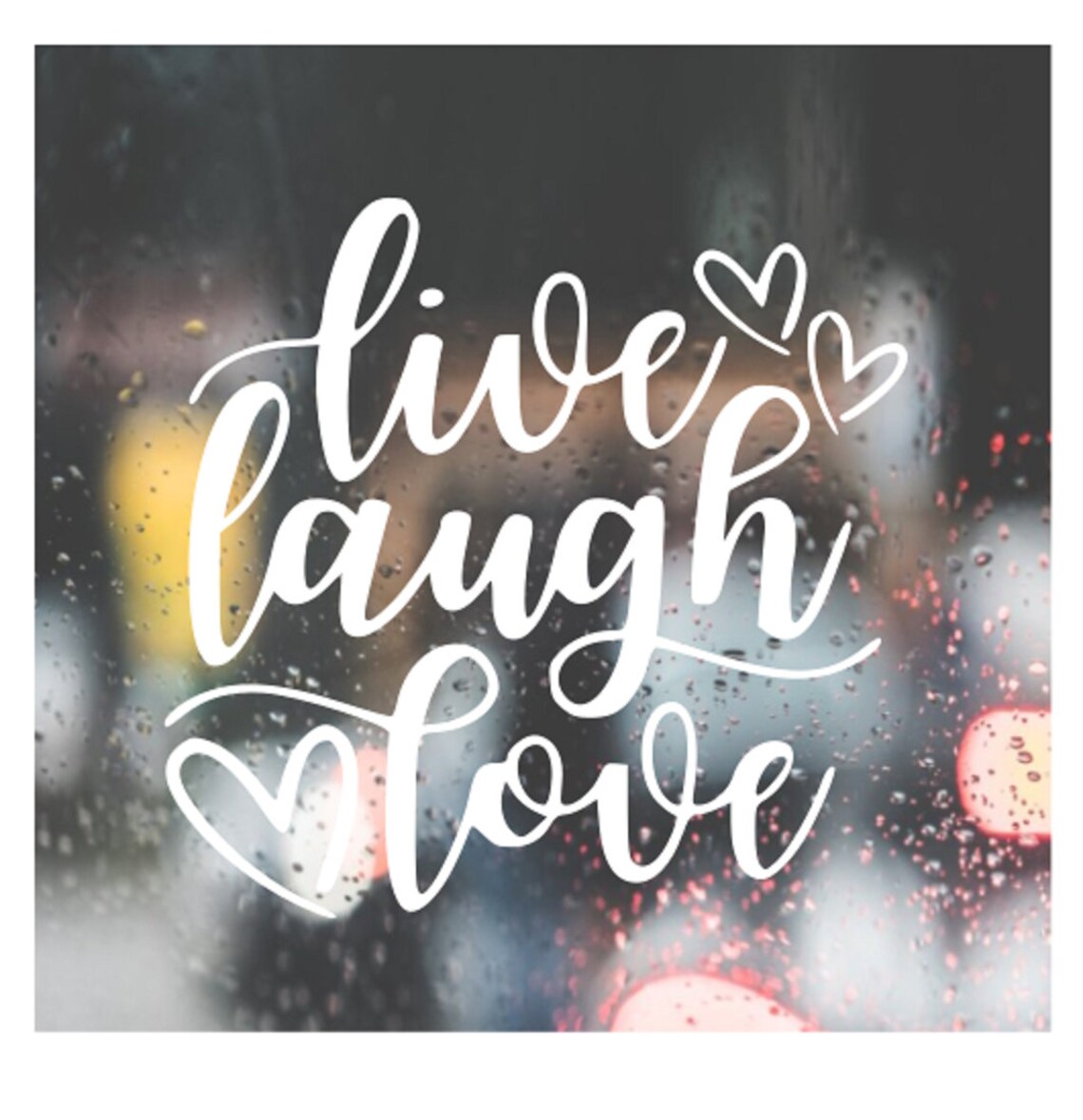Live Laugh Love Vinyl Decal, Water Resistant Oracle Sticker - Etsy