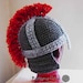 Greek Spartan Roman Soldier Helmet Crochet Pattern 5 Sizes Child-adult ...