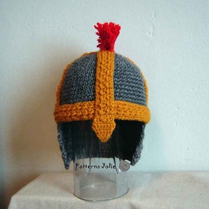 Greek Spartan Roman Soldier Helmet Crochet Pattern 5 Sizes Child-adult ...