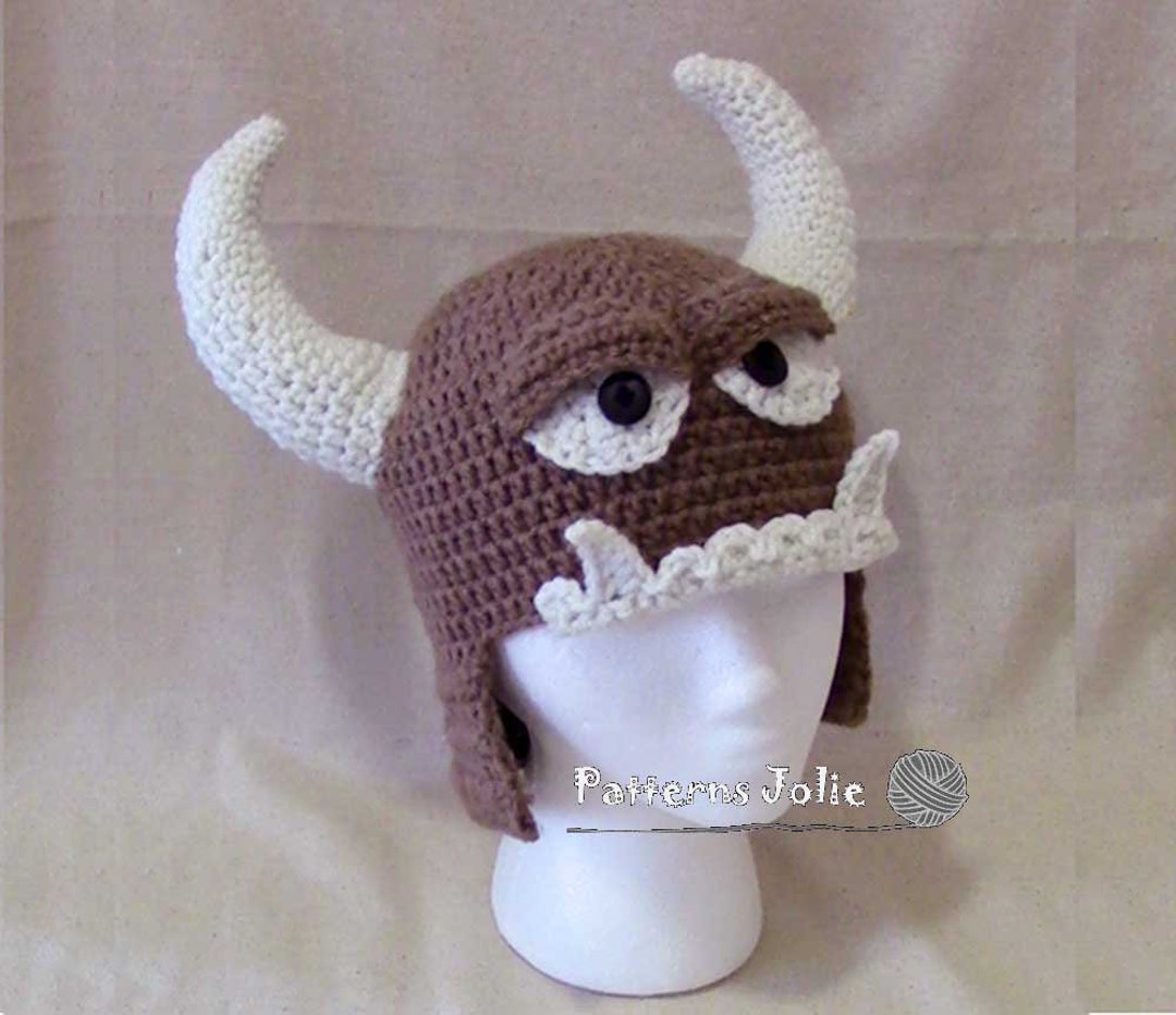 Monster Hat, Crochet Pattern 4 Sizes, Child-adult; A Free Pattern of ...
