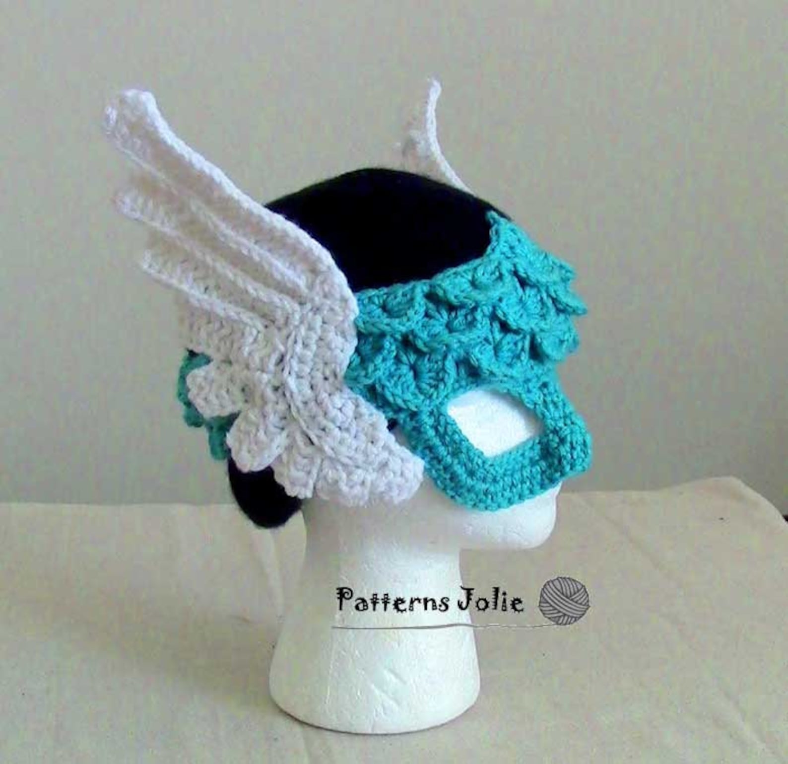Valkyrie Masquerade Mask Headdress Crochet Pattern 2 Sizes; a Free ...