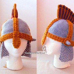 Helmet With Spikes, Crochet Pattern 5 Sizes; a Free Pattern of ...
