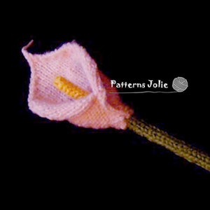 Flower Calla Lily - Knitting Pattern Great for Homedeco or Gifts - Etsy