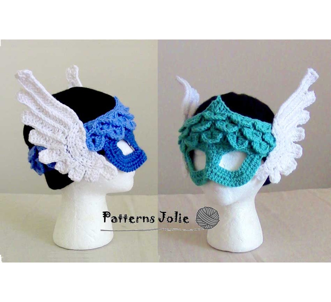 Valkyrie Crochet Mask Pattern, Halloween Costume Headdress (PDF Pattern ...