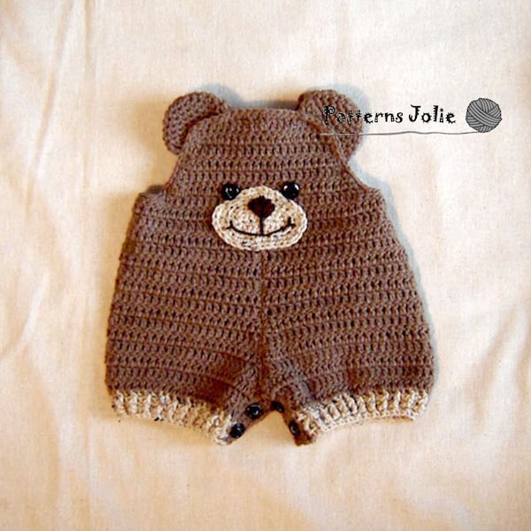 Teddy Bear Overall Pattern - Etsy