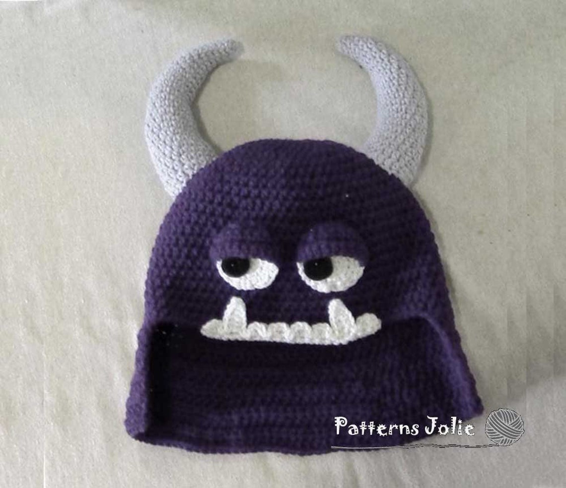 Monster Hat Crochet Pattern 4 Sizes Child-adult A Free | Etsy