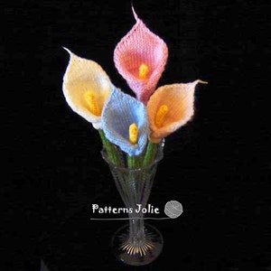 Flower Calla Lily - Knitting Pattern Great for Homedeco or Gifts - Etsy