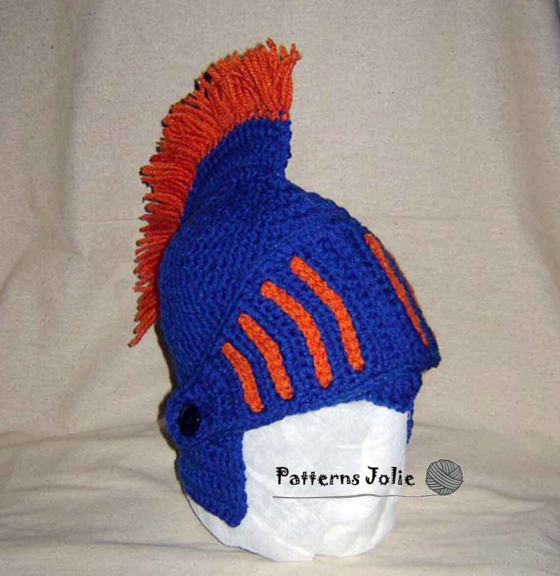 Crochet Roman Knight Helmet Pattern, Visor, 6 Sizes (PDF Pattern) - Etsy