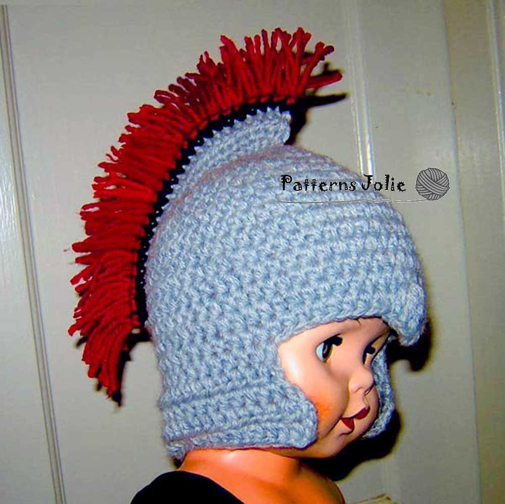Roman Soldier Helmet Crochet Pattern 6 sizes Toddler-Adult | Etsy