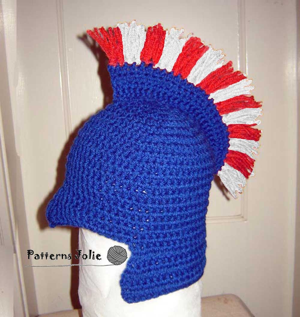 Roman Soldier Helmet Crochet Pattern 6 sizes Toddler-Adult | Etsy