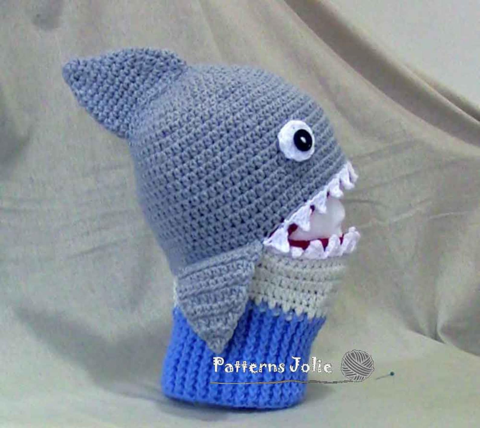 Shark Orca Killer Whale Mask Hat Crochet Pattern 5 Sizes | Etsy