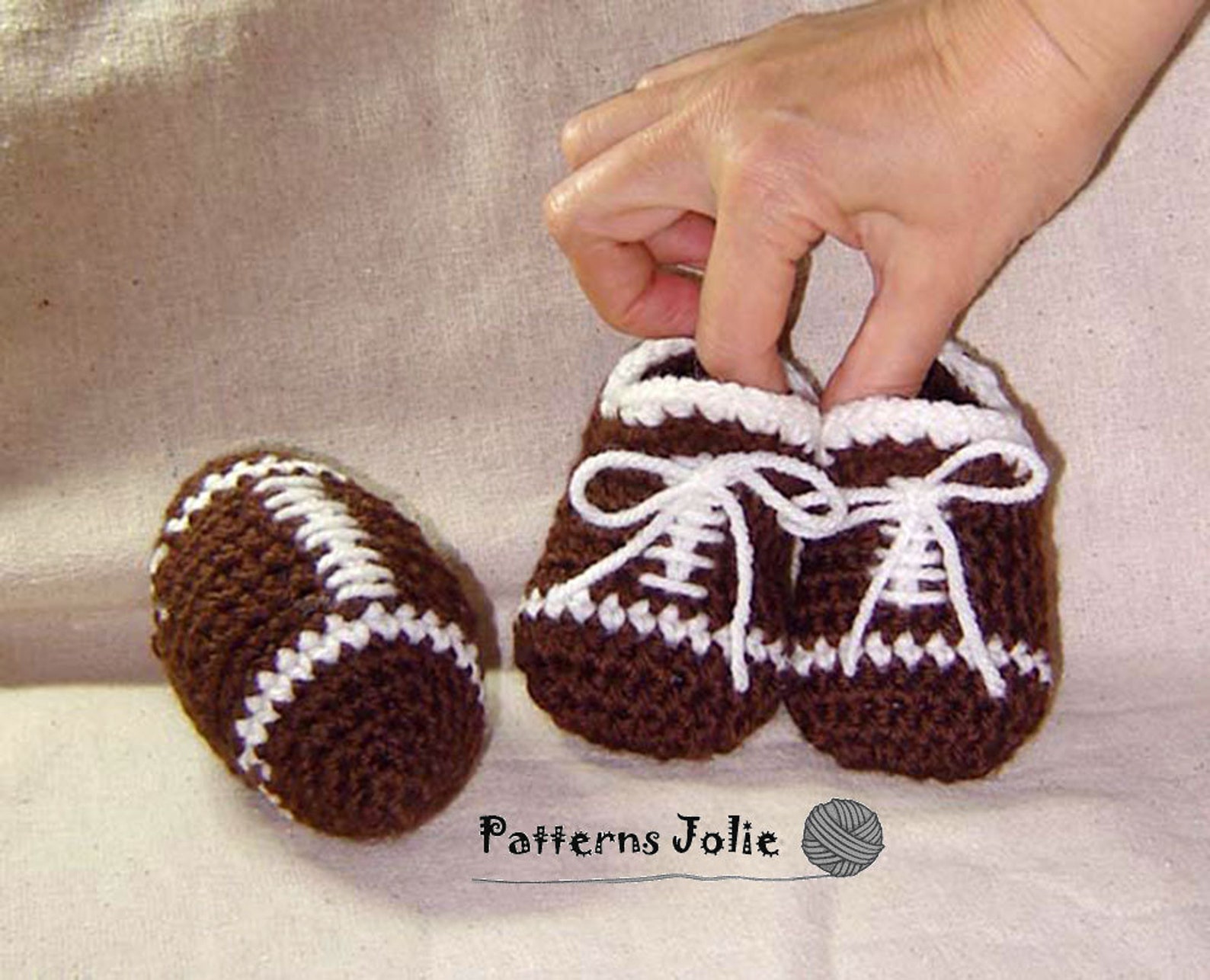 Baby Football Hat, Booties, Toy Football Set, Crohet Pattern - Etsy