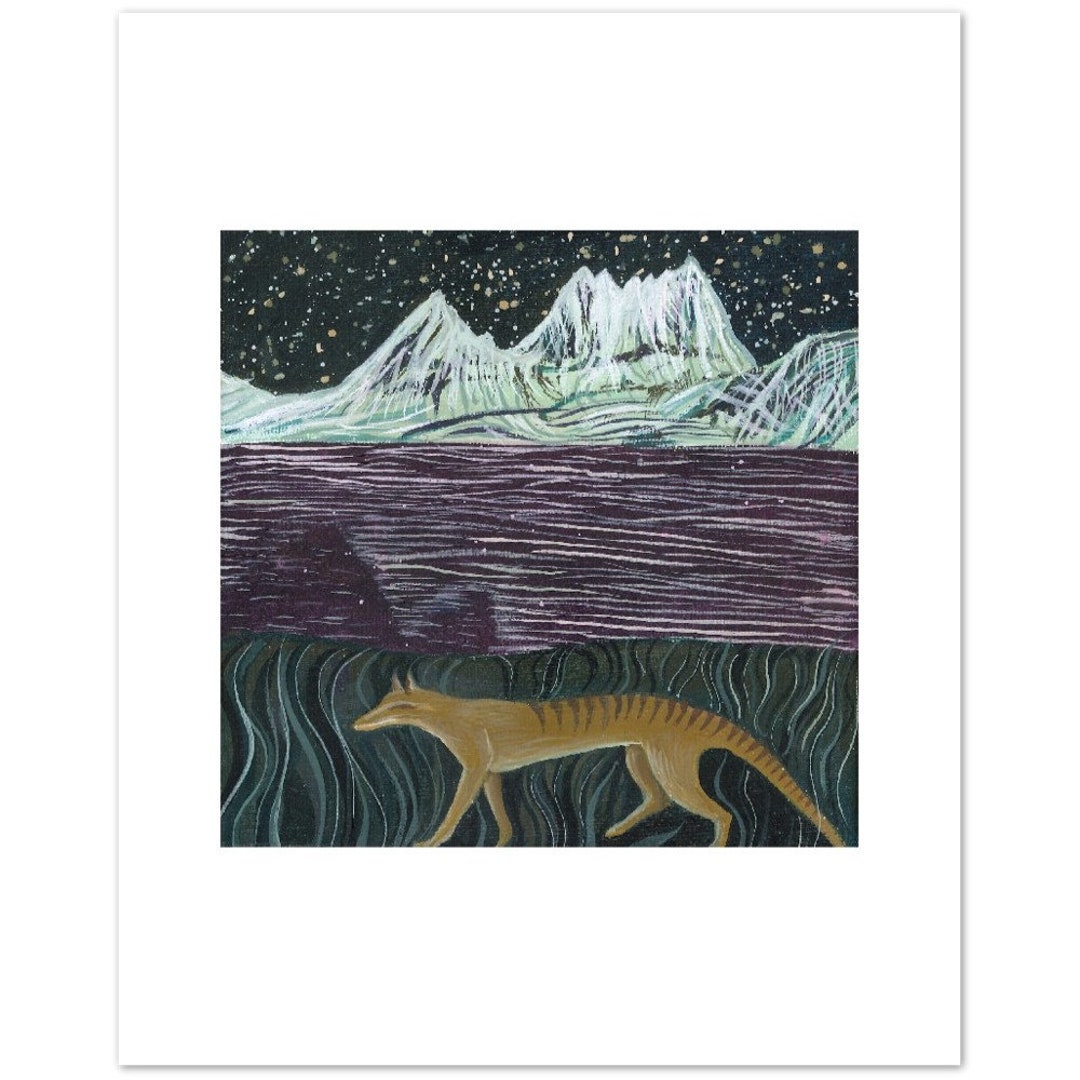 Poster Tiger at Cradle Mountain Premium Matte Paper 8x10" or 6x8" Free ...