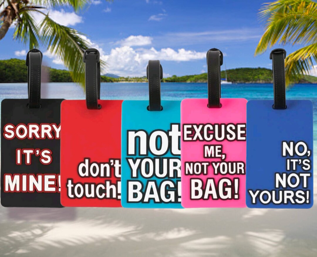 Luggage Tags Funny Luggage Holiday Rude Luggage Tags Suitcase Tags - Etsy