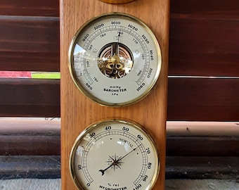 Vintage Honeywell Tabletop Weather Station With Barometric Pressure ...