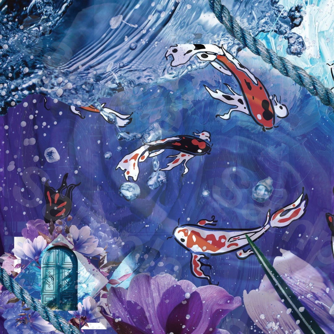 Handmade Collage, Blue Themed, a Beautiful Peice of Home Decore ...