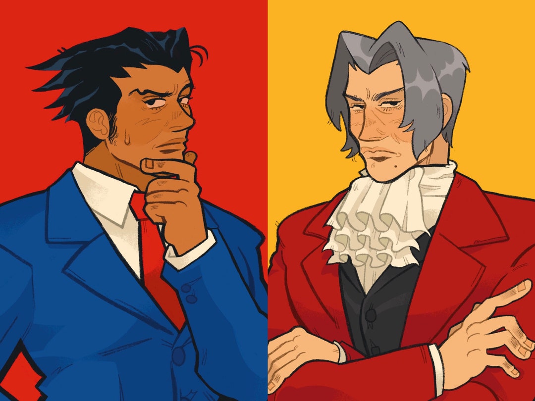 Ace Attorney Thinking Lawyers 4x6 Postcard Prints: Phoenix Wright ...