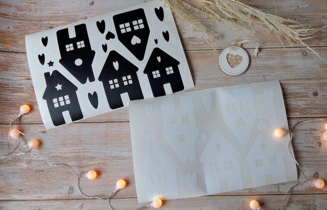 Sticker House Vinyl Stickers Decoration Vinyl Stickers Houses - Etsy
