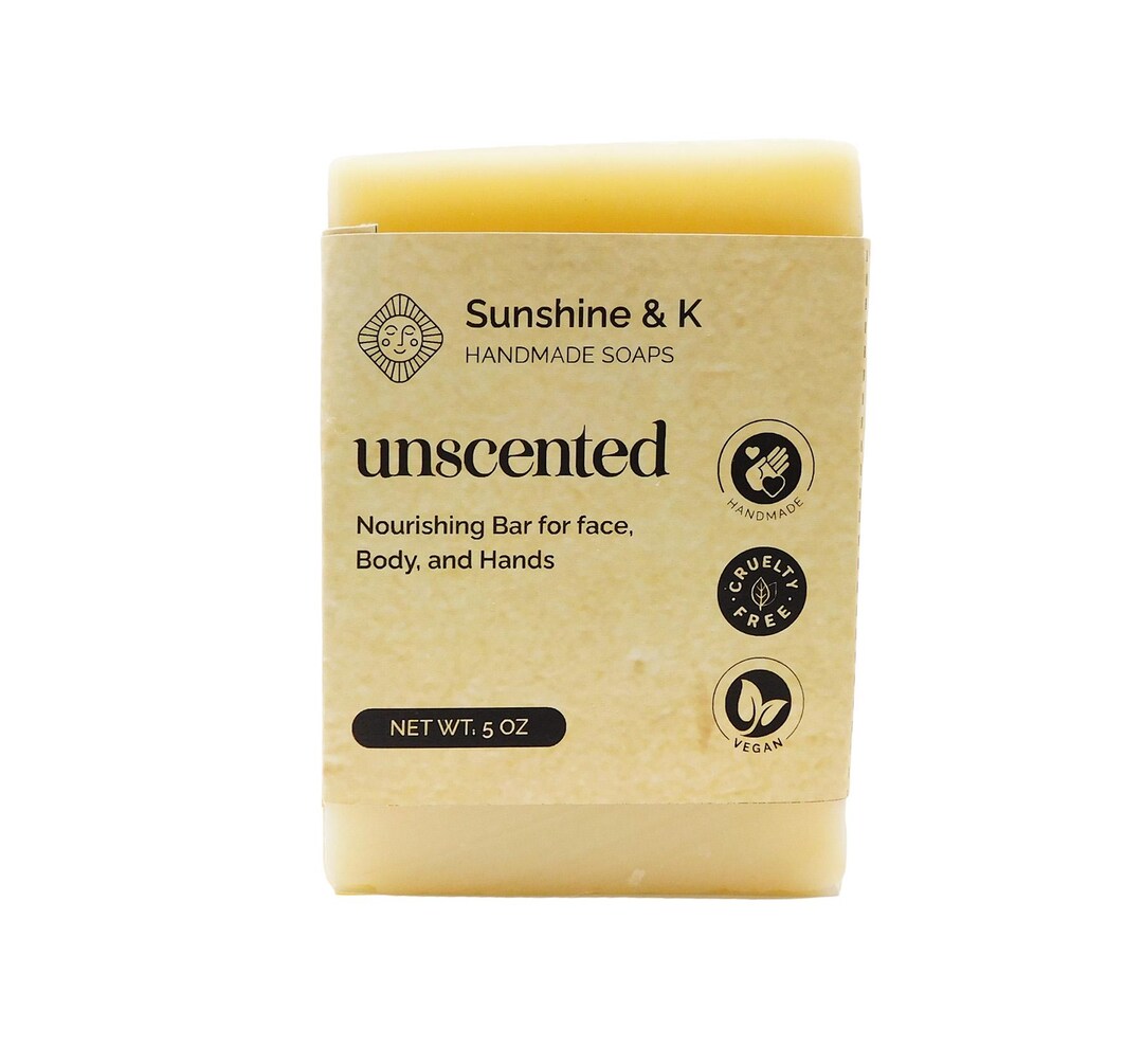 Unscented Soap Bar - Body & Face Soap Bar, Long Lasting, Non Drying ...