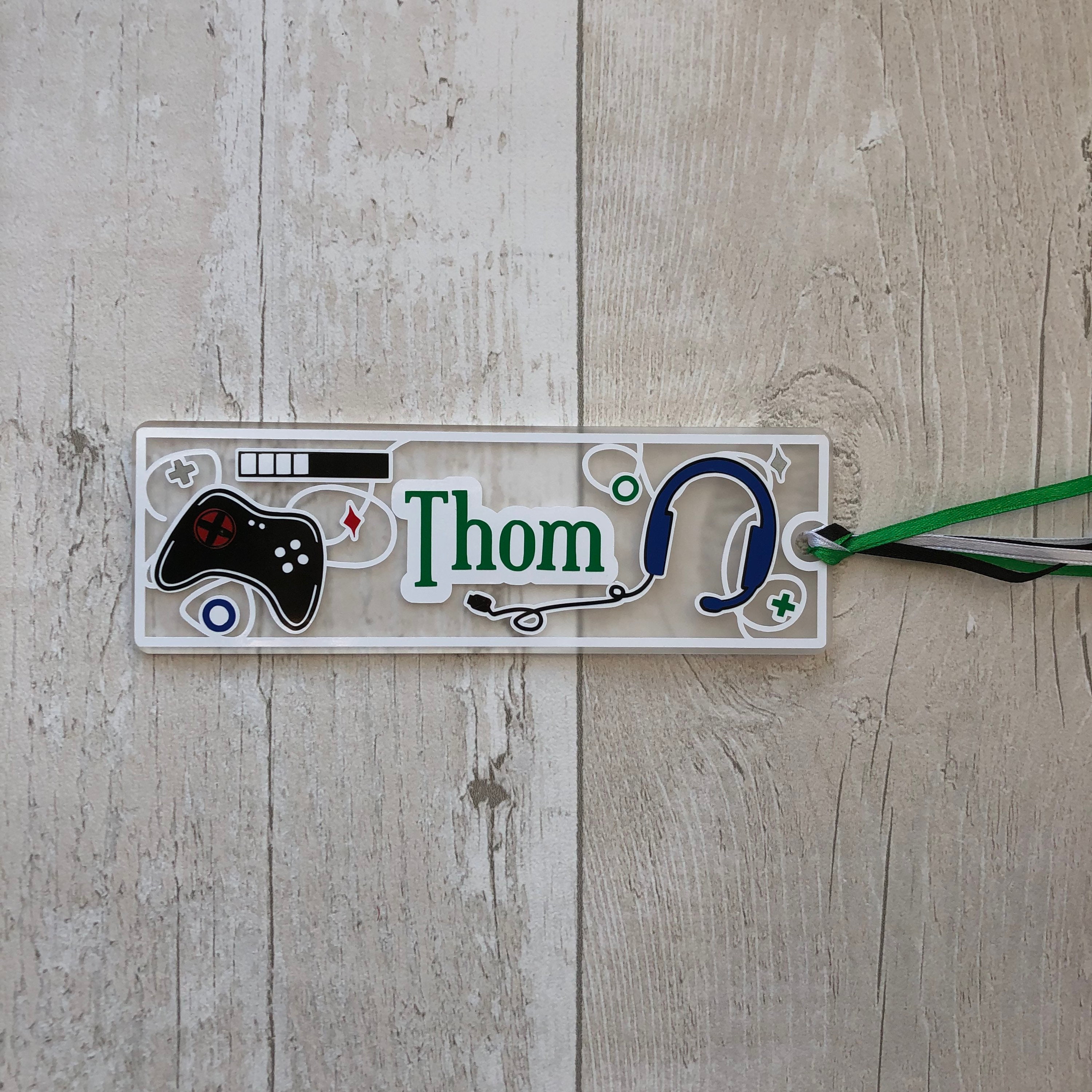 Gaming Personalised Bookmark, Computer Game Gift, Gamer Bookmark - Etsy UK