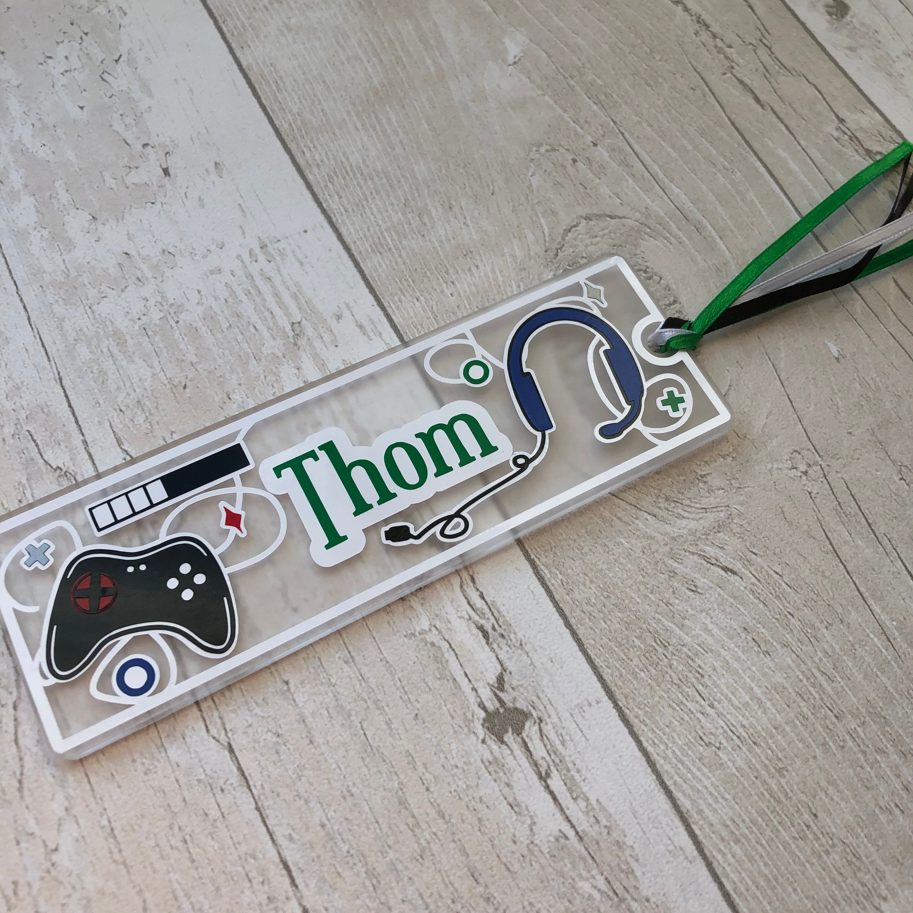 Gaming Personalised Bookmark, Computer Game Gift, Gamer Bookmark - Etsy UK